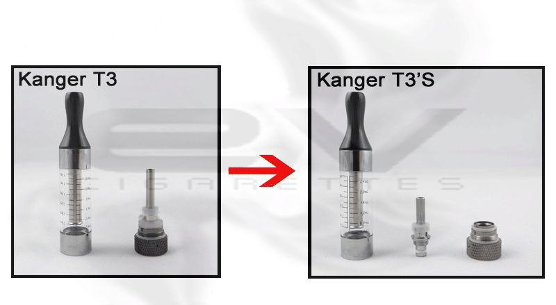 Kanger T3S eGo Changeable Bottom Coil Clearomizers | E-Cigarette Forum